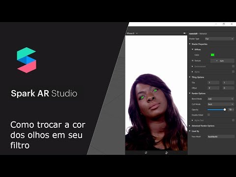 Spark AR Studio Filtros Instagram - Como Trocar Cor dos Olhos #SparkAR ...