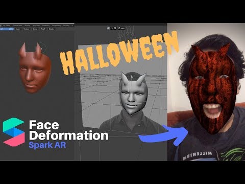 Spark AR Face Deformation & 3D Face Mesh | Especial de Halloween - PhotoFaceFun.com - Pffme ...